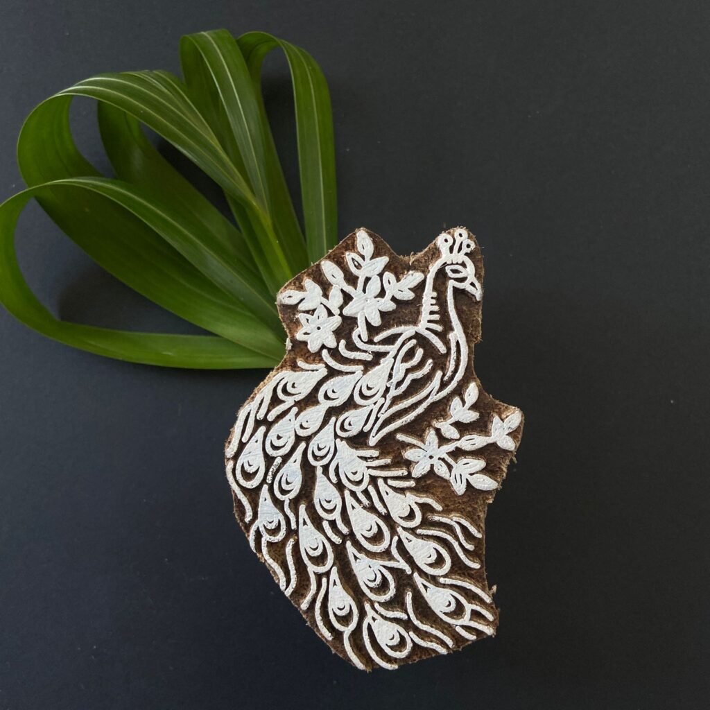 Peacock Wooden Printing Blocks – Craftrootsindia