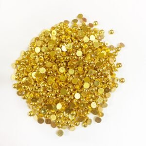 Half Round Beads (Golden Color) – Craftrootsindia