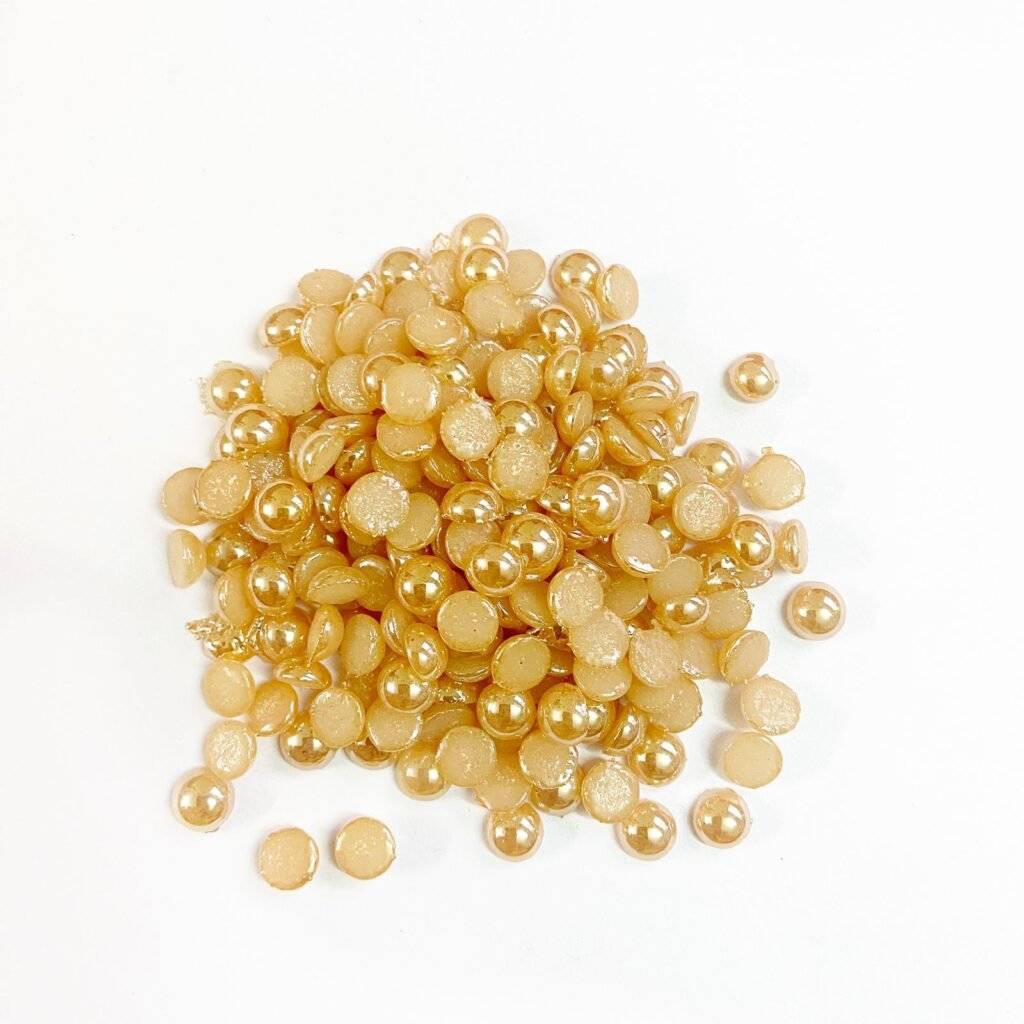 Half Round Beads – (Peach Color) – Craftrootsindia